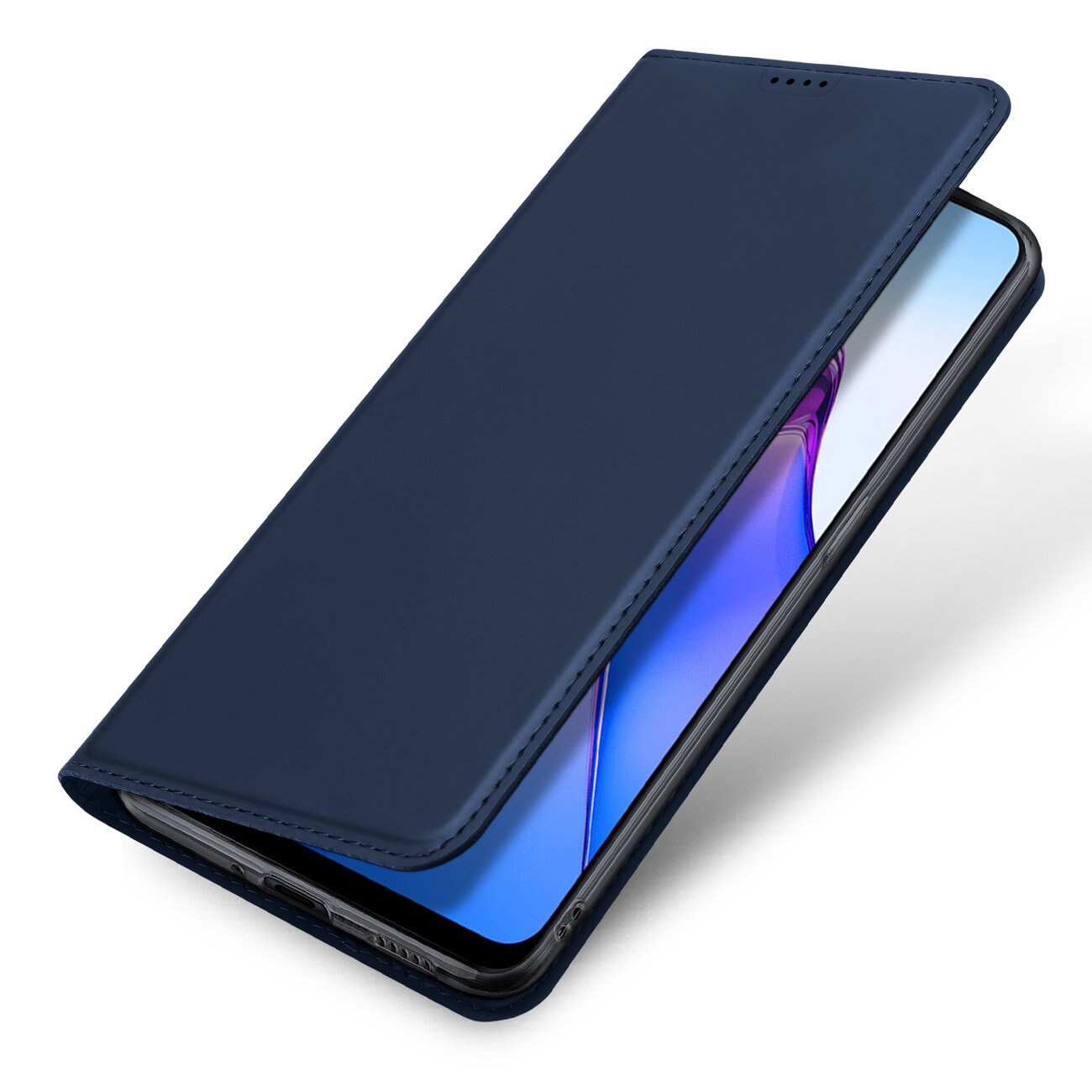Könyv Dux Ducis Skin Pro tok Oppo Reno 8-hoz, kék - eMAG.hu