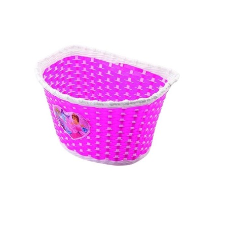 Cos de bicicleta, Plastic, Mov/Alb - eMAG.ro