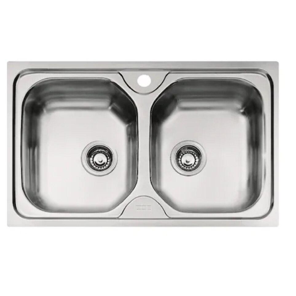 Chiuveta inox Lesso 11221, dimensiune: 780x430x210x0.8mm, dublu ...