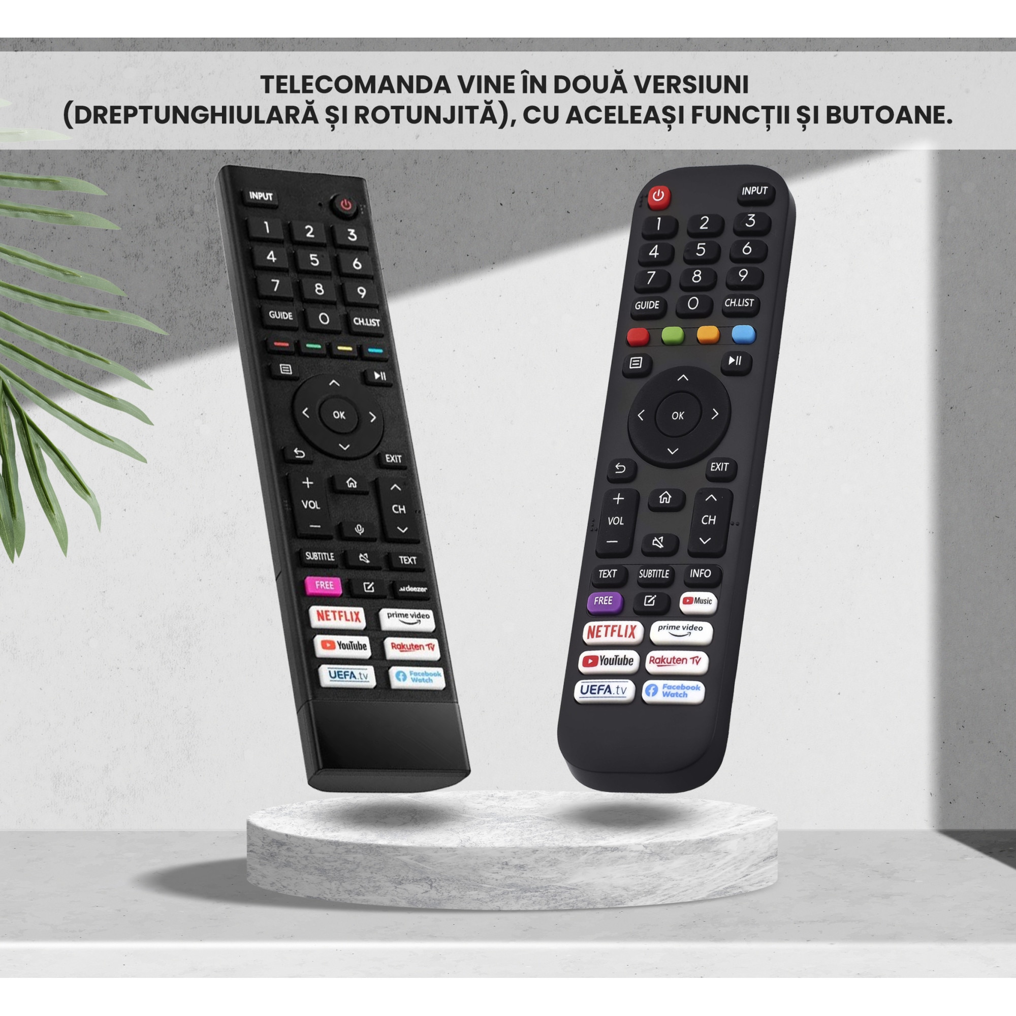 Telecomanda TV Compatibila Hisense smart, 43A6BG, 43A7GQ, 50A6BG ...