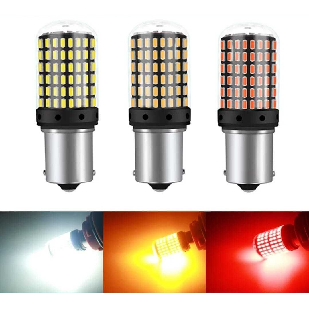 Set 2 becuri led canbus pro 1157/BA15D P21W alb - eMAG.ro