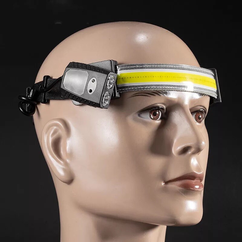 Lanterna de cap Ultradion LED 350 lumeni cu sursa banda 1 x COB Ultra ...