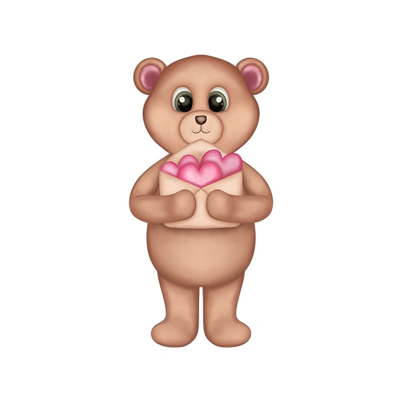 Sticker decorativ Ursulet, Maro, 85 cm, 3200ST - eMAG.ro