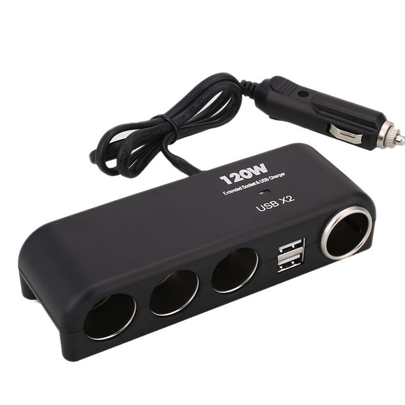 Multiplicator priza bricheta auto, MorFansi, 12V-24V, 120W, cu 4 Iesiri ...