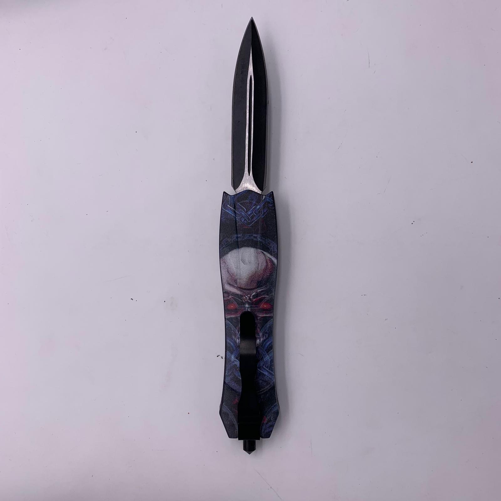 Cutit Automat Cu Buton, Model Craniu, Multicolor, Dispozitiv Spart Geam ...