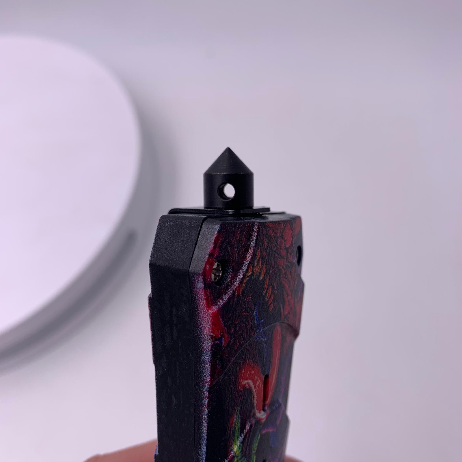 Cutit Automat Cu Buton, Model Virus, Multicolor, Dispozitiv Spart Geam ...