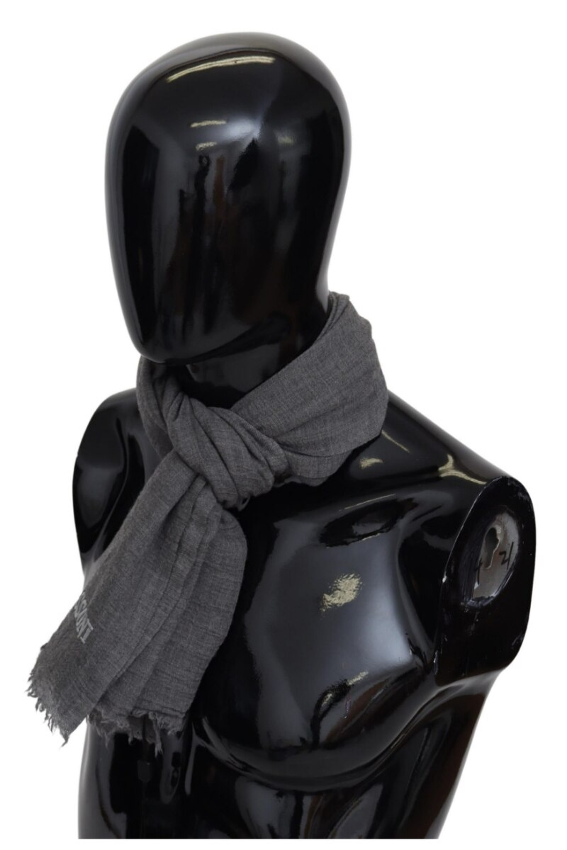 Esarfa barbati, Missoni, Lana, 160 x 90 cm, Gri - eMAG.ro