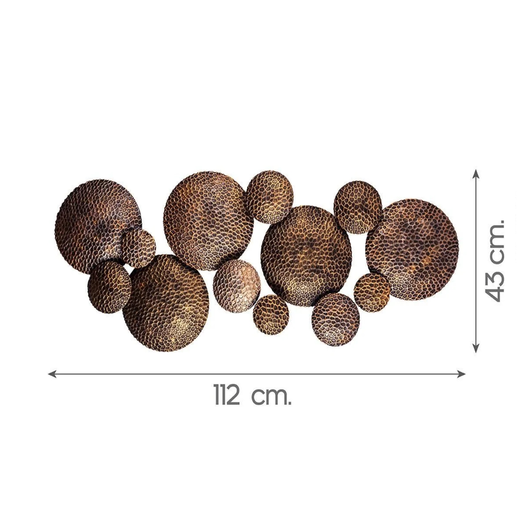 Panou metalic decorativ perete 3D, Deco Art Studio Casa, 112 x 43 cm ...