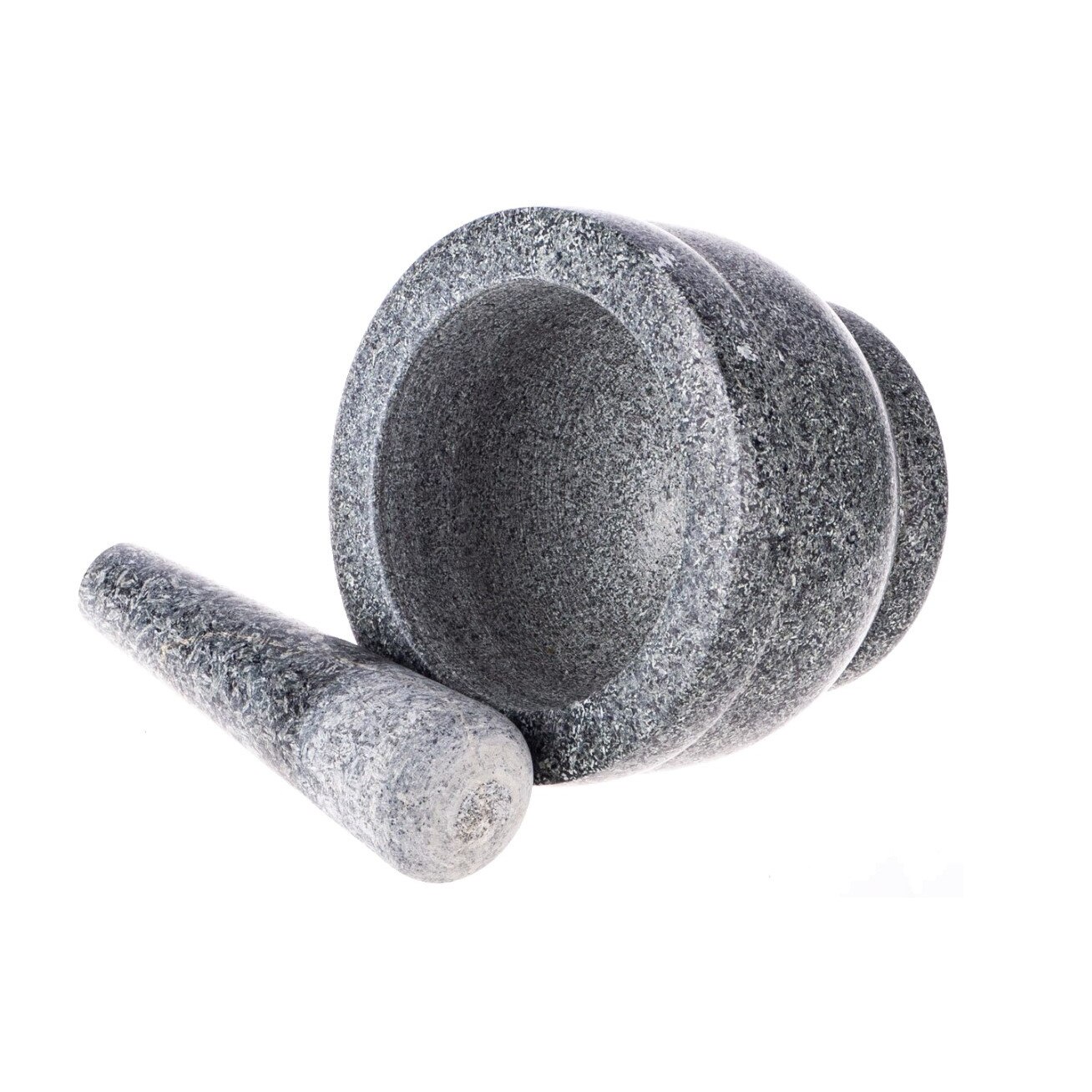 Mojar cu pistil din granit, 14x10 cm negru, Kinghoff - eMAG.ro