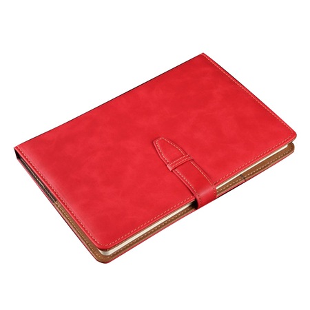 Agenda A6 tip jurnal, coperta piele ecologica, Rosu - eMAG.ro