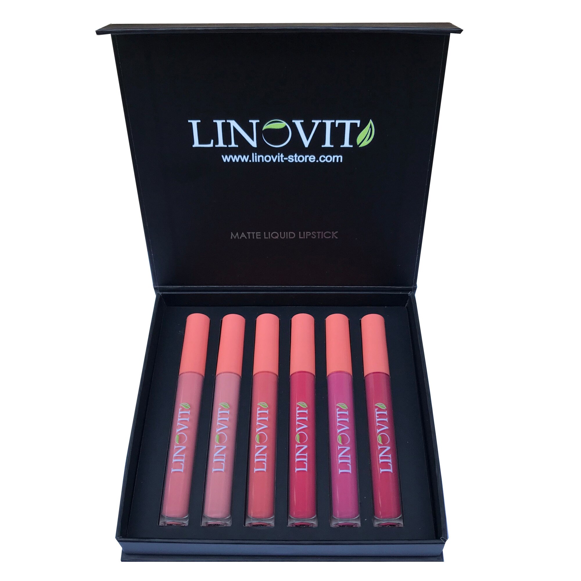 Set 6 rujuri lichide Linovit, Mate, Rezistente la transfer, Waterproof ...