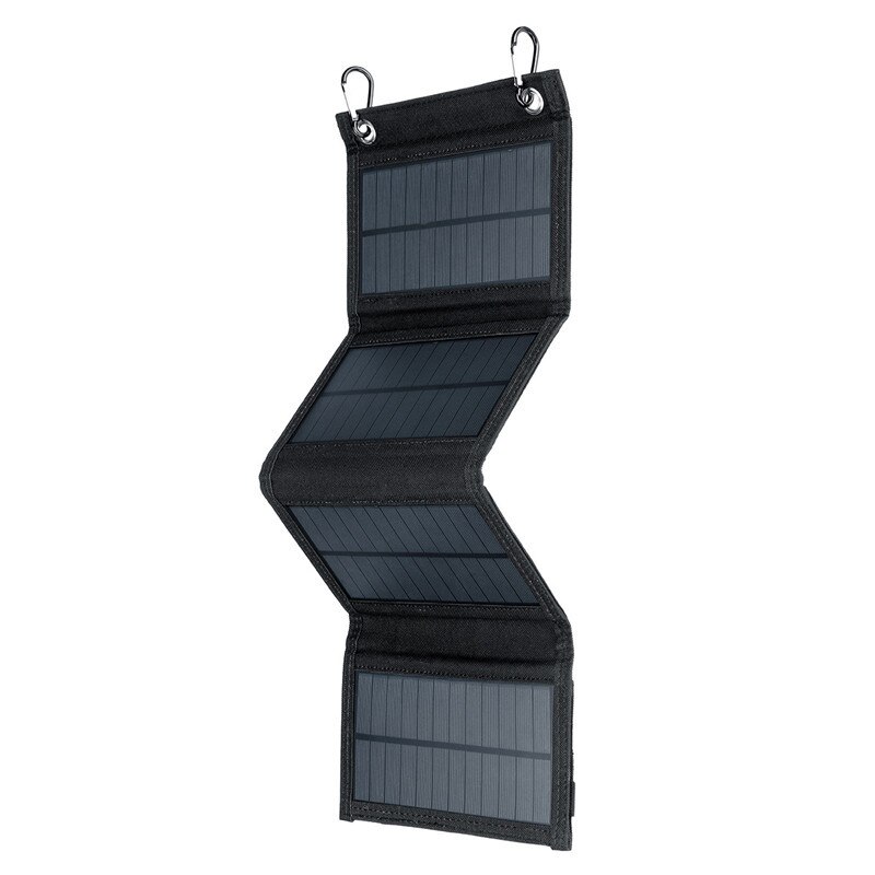 Panou solar portabil, MorFansi, cu 2 buc carabinier, 20W, IP65, 48.7x18 ...