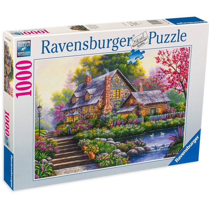 Puzzle Ravensburger de 1000 piese - Casa romantica - eMAG.ro