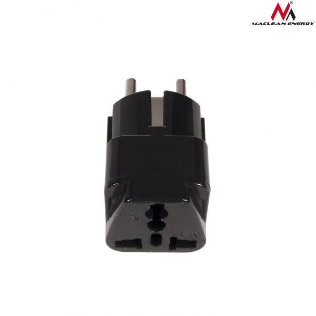 Adaptor stecher, Maclean, UK/UE, Universal, Negru - eMAG.ro