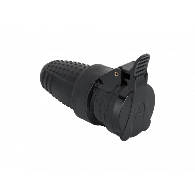 Priza externa, Rebel, IP 44, 16A, 250V, Negru - eMAG.ro