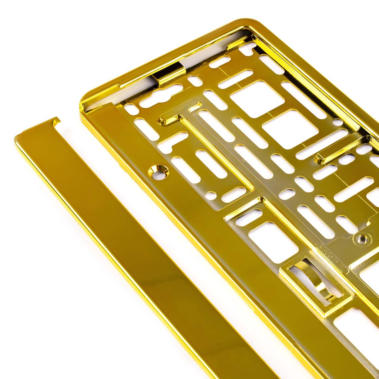 Suport numar de imatriculare auto Premium Mercaton®, Plastic, Auriu ...