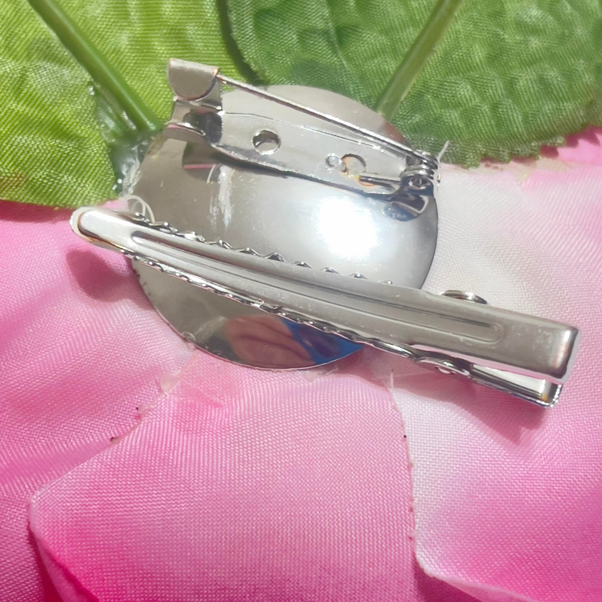 Brosa trandafir, Handmade, 3 in 1, Statement, Clips par, Floare corsaj ...