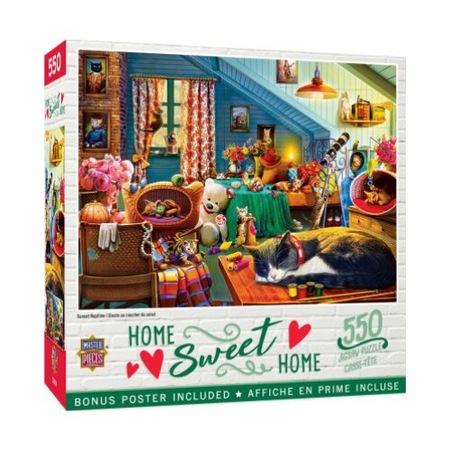 Puzzle Master Pieces 550 de piese - Somnul pisicii - eMAG.ro