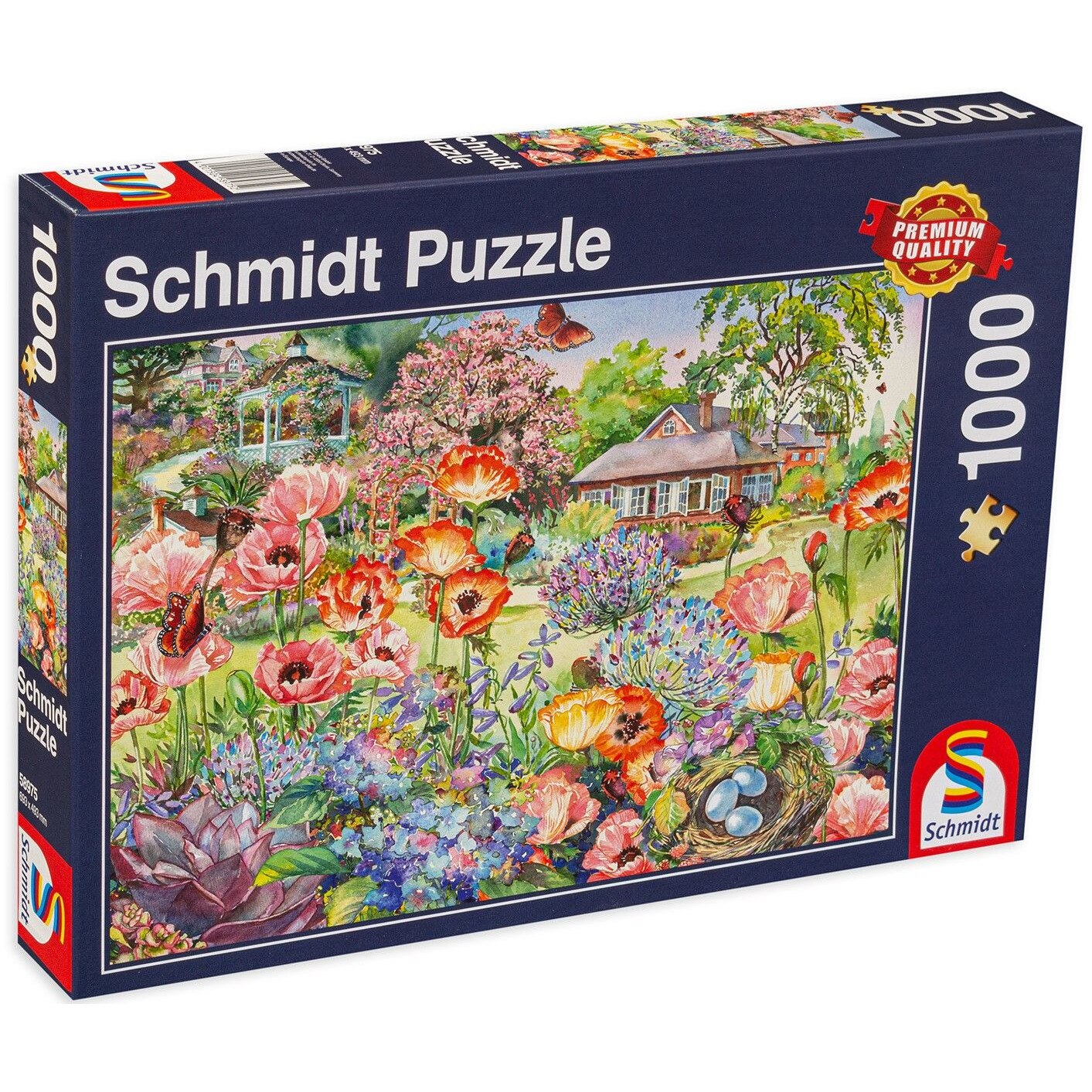 Puzzle Schmidt de 1000 piese - Gradina cu flori - eMAG.ro
