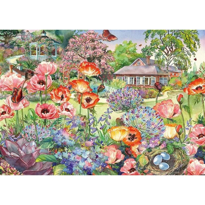Puzzle Schmidt de 1000 piese - Gradina cu flori - eMAG.ro