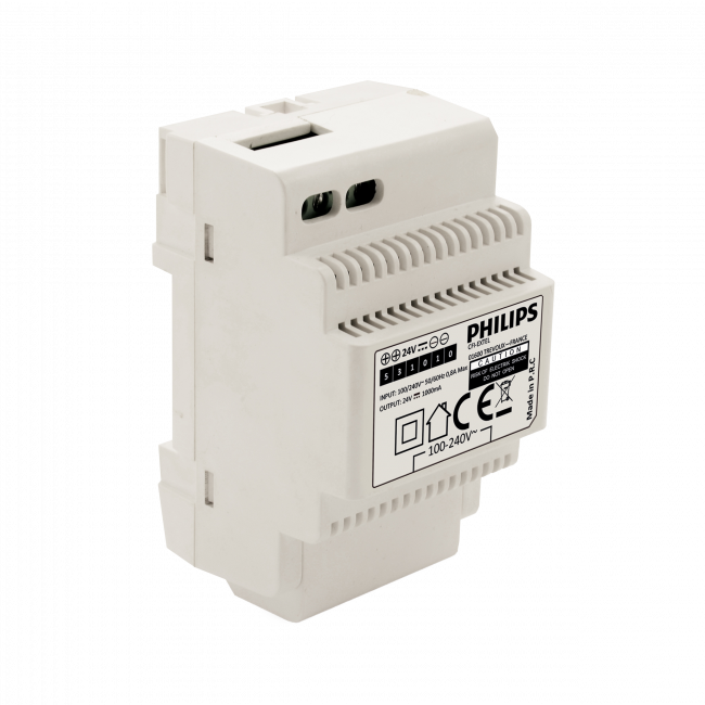 Transformator modular interfon video Philips WelcomeEye, Orno, 230 V AC/24 V DC, Alb - eMAG.ro