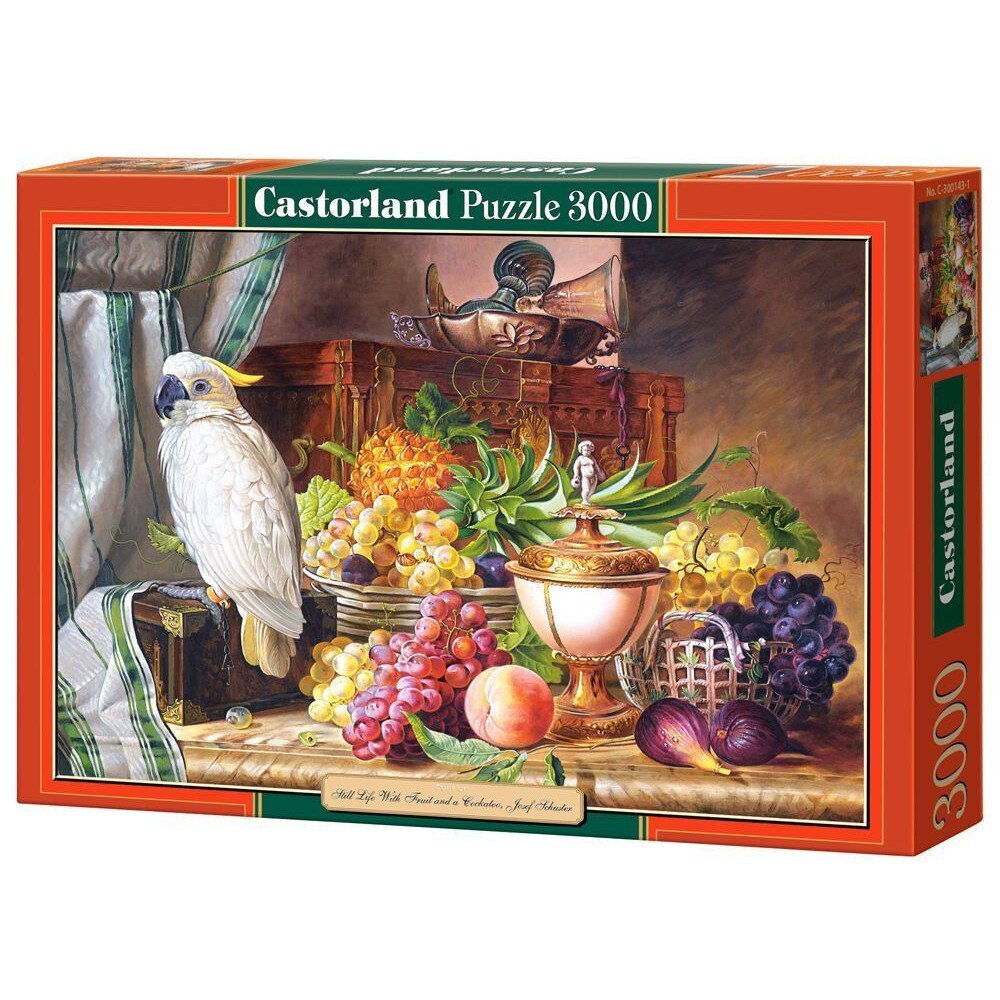 Puzzle Castorland de 3000 piese - Tablou cu fructe si papagal - eMAG.ro