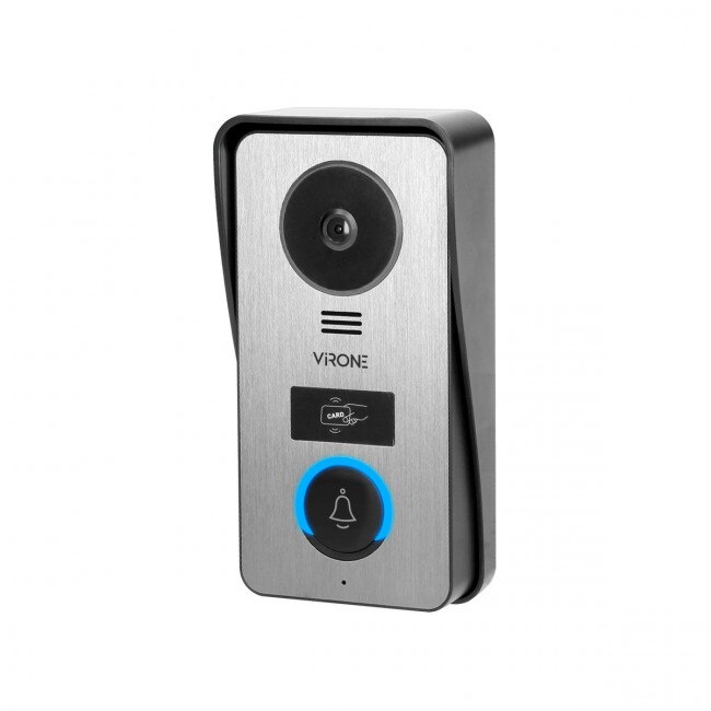 Interfon video Ceti, Orno, Cititor card/tag, Diode IR, Negru/Argintiu ...