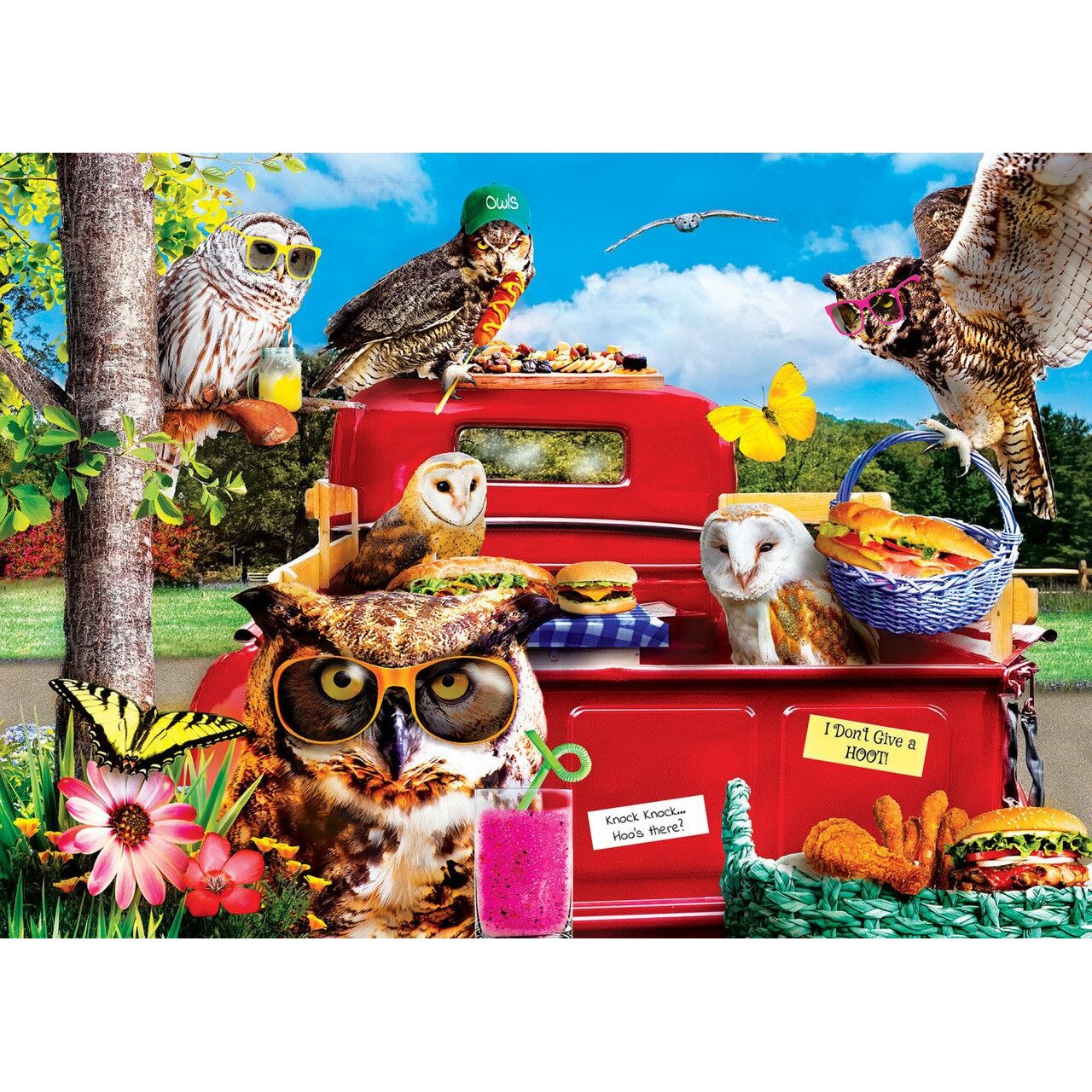 Puzzle de 1000 de piese Master Pieces - Picnic cu pasari - eMAG.ro