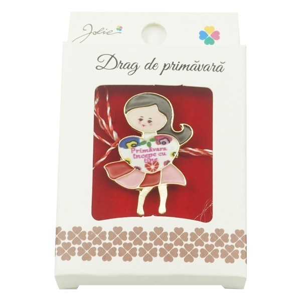 Brosa Mica in Cutie Jolie Primavara Incepe cu Tine, 3x4 cm - eMAG.ro