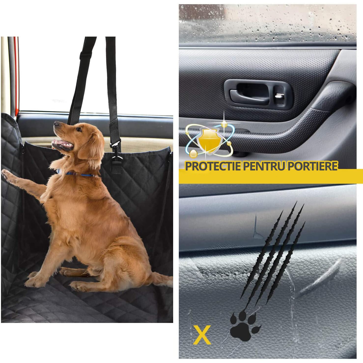 Husa Auto Profesionala Protectie si Transport Animale, Caini si Pisici ...