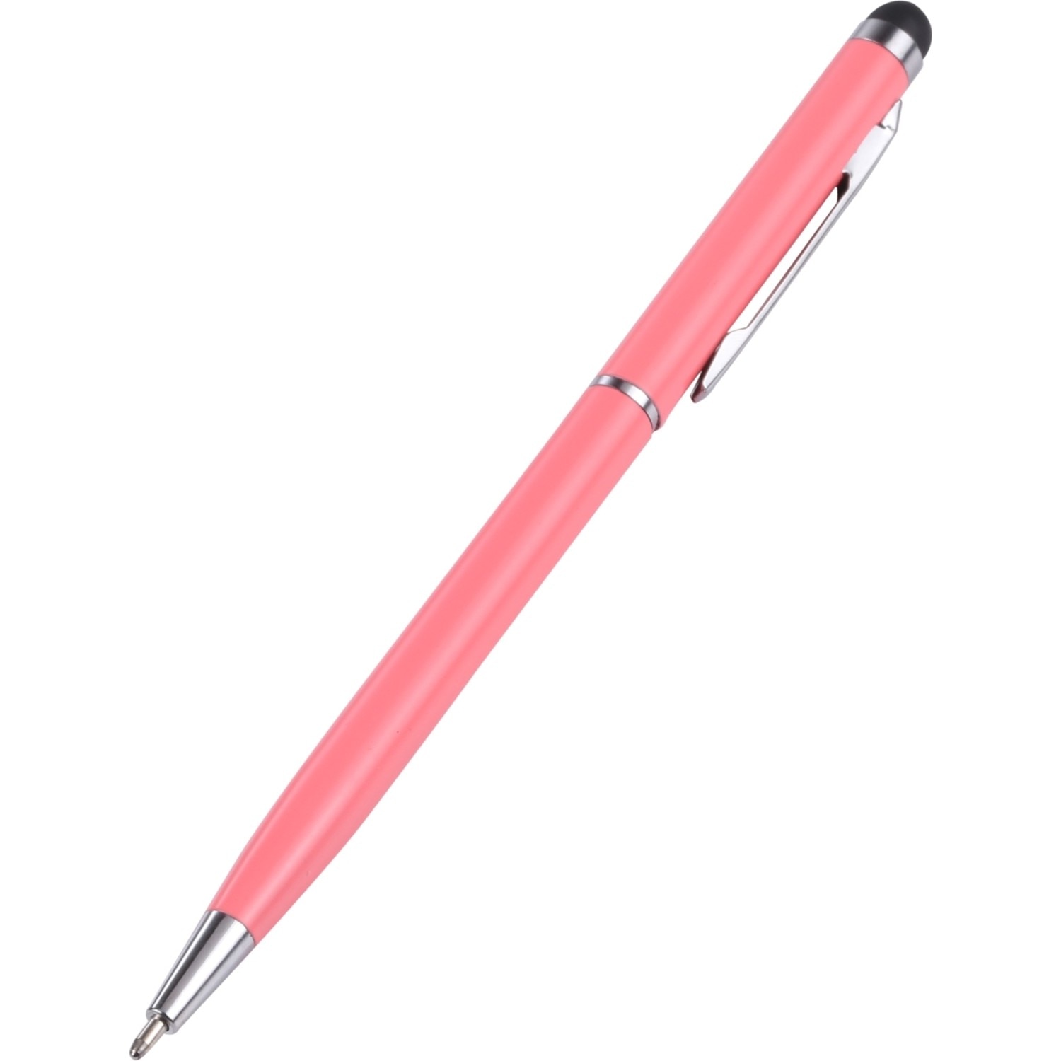Stylus 2 in 1 compatibil cu dispozitive cu touch screen, Pink - eMAG.ro