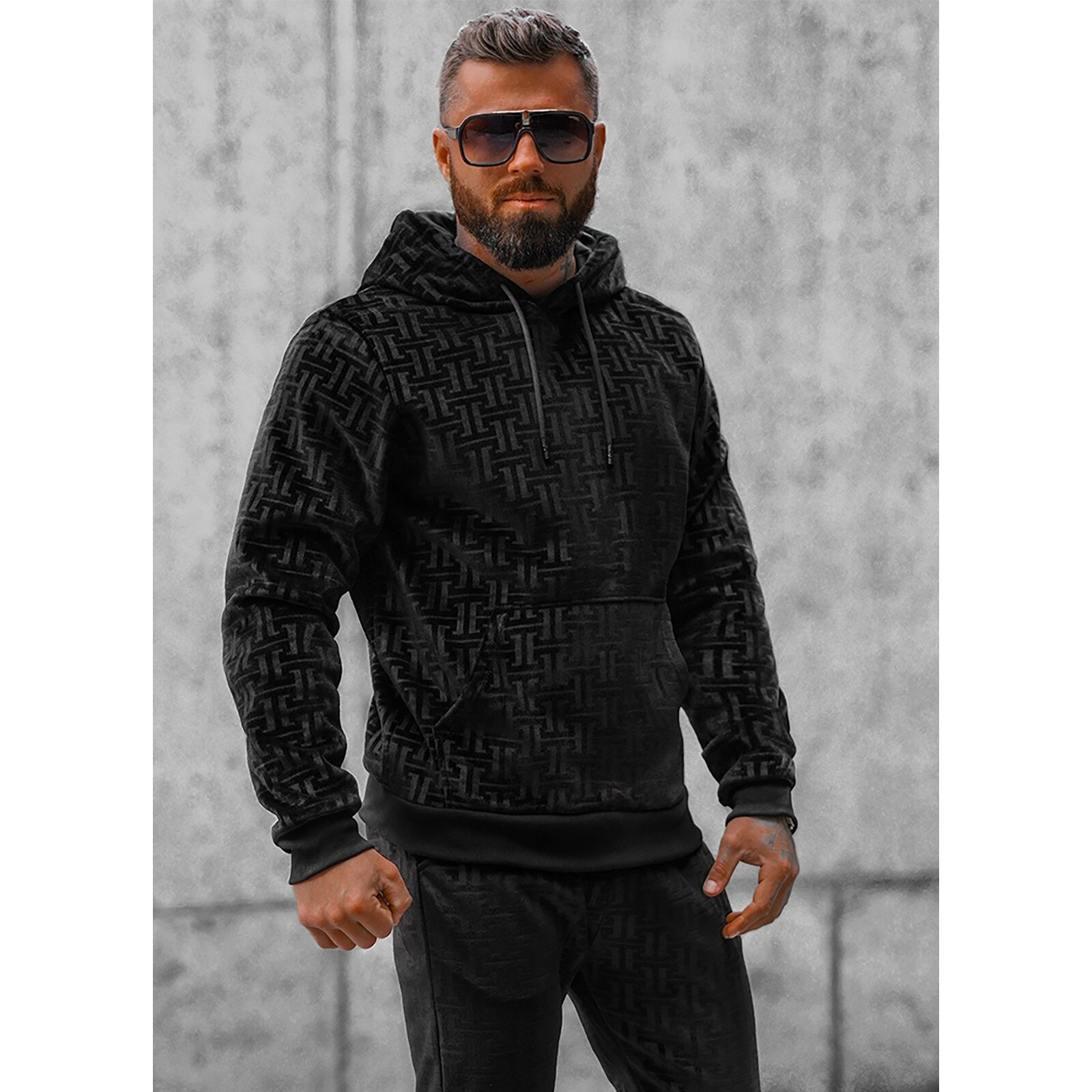 Compleu sport barbati negru OZONEE O/3A81 XXL - eMAG.ro