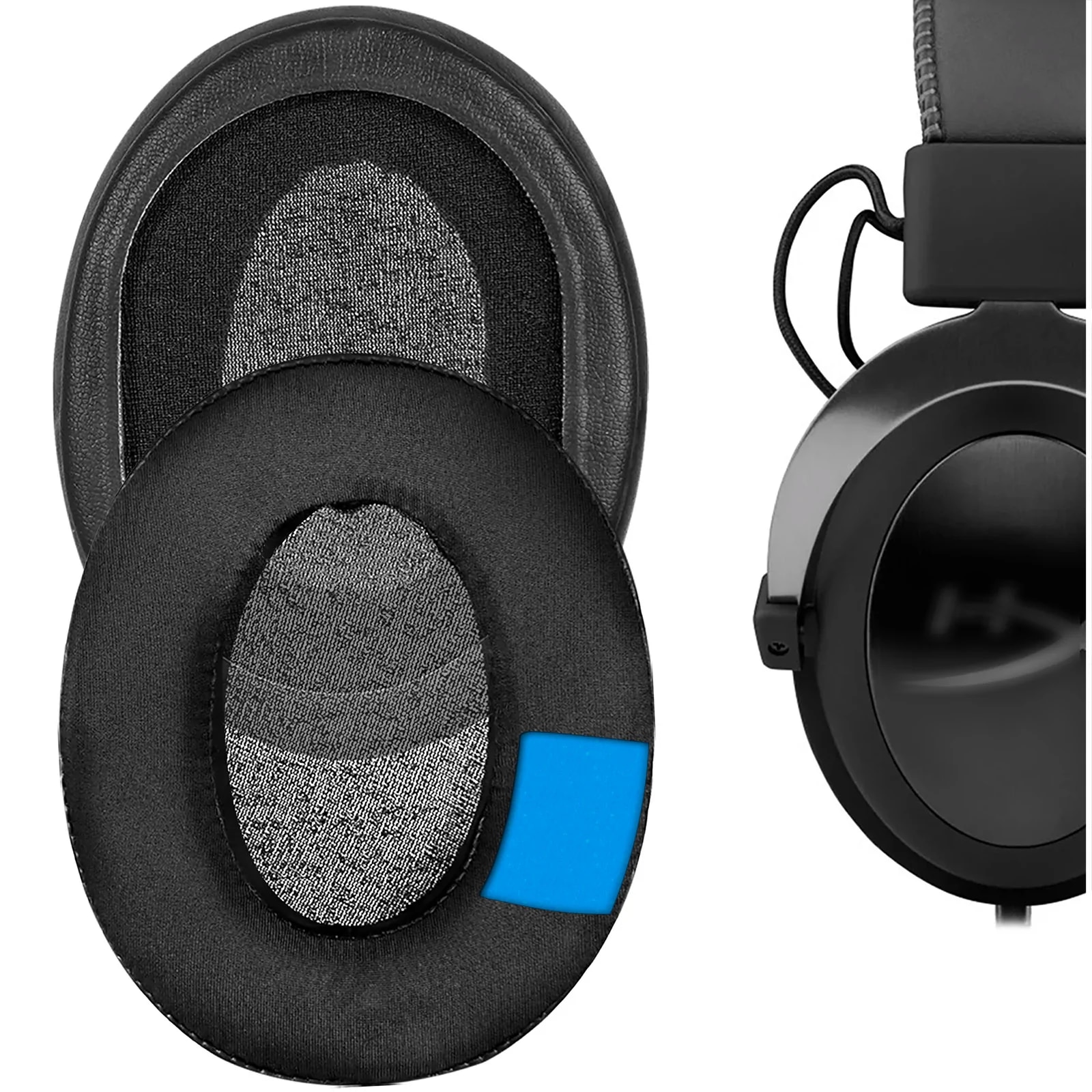 Комплект от 2 гъби MTP XL за геймърски слушалки HyperX Cloud II 2, Over ...