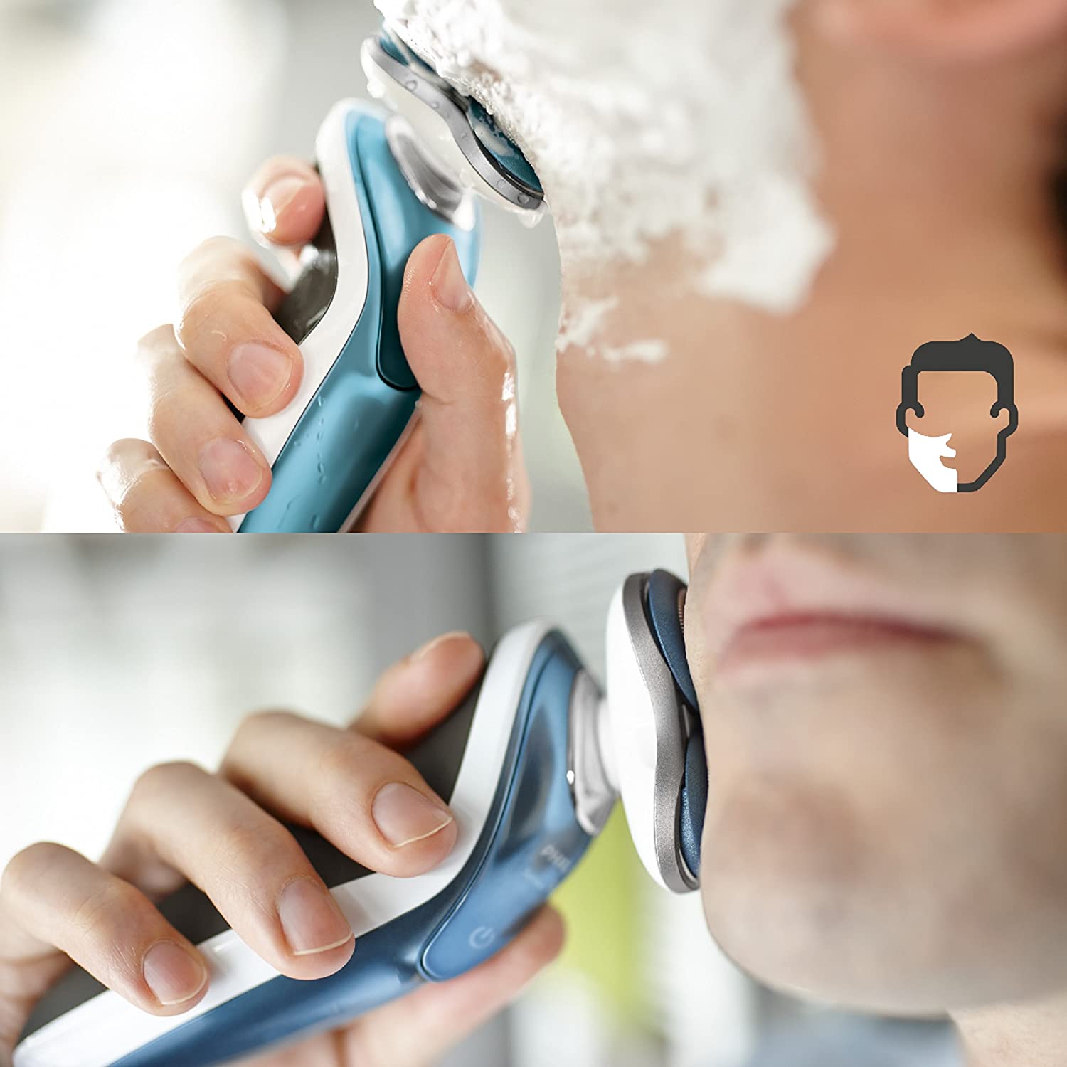 Самобръсначка Philips Seria 7000 S7370/41 4098639 90-1, Wet & Dry Razor ...