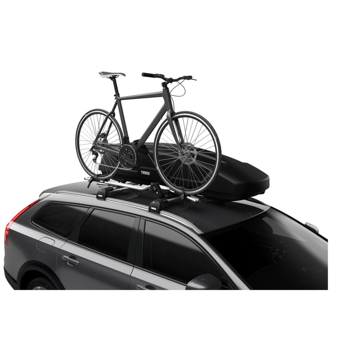 Cutie portbagaj Thule Force XT Sport Negru Mat, 190x63x42.5cm, 320 ...
