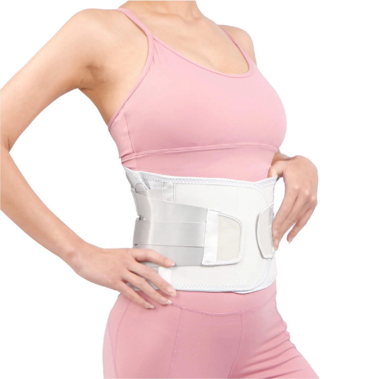 Centura lombara Dewifier Gri deschis, Unisex, Marimea S, Talie 65-80 cm ...