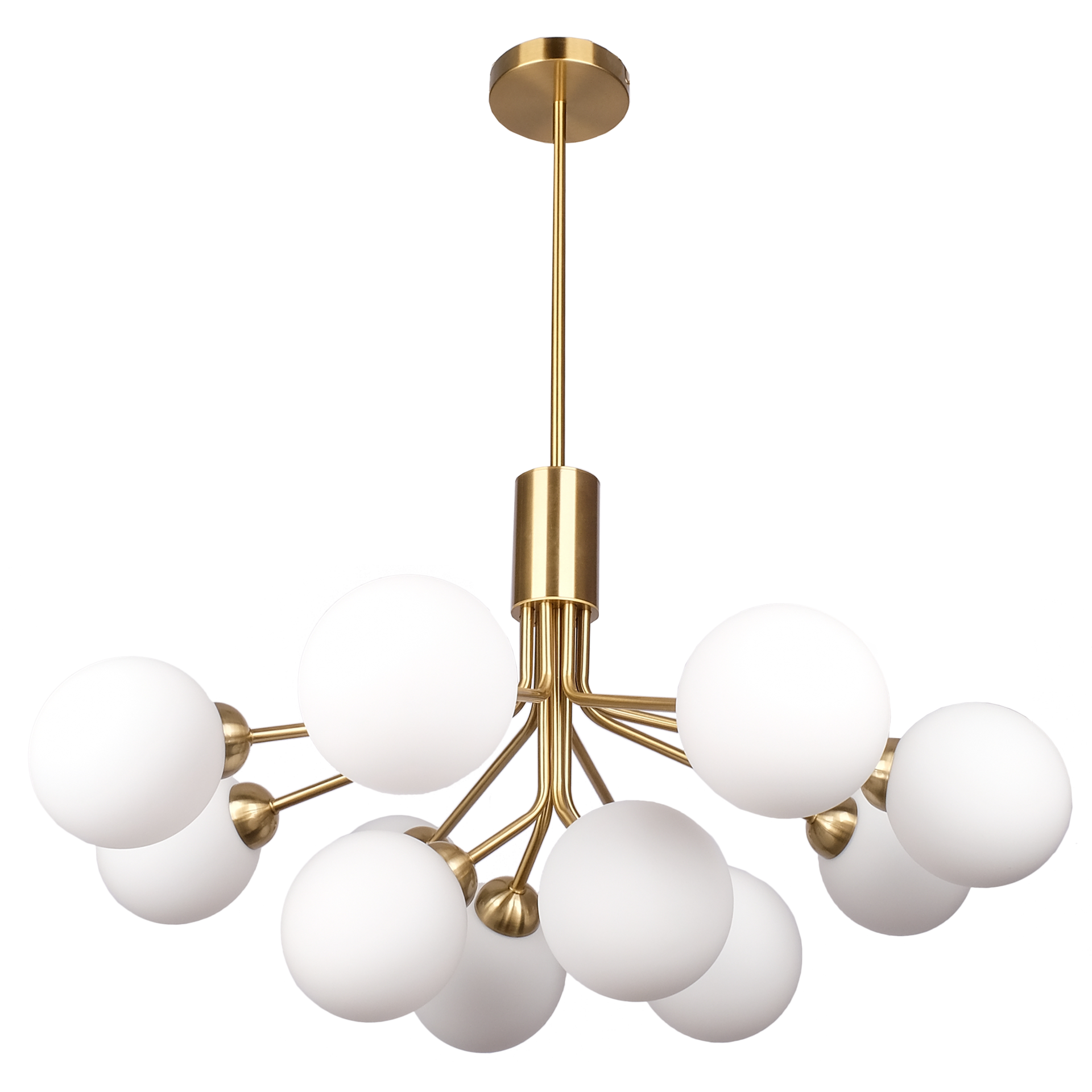 Lustra Cosmolight, Cape Town, G9, 12 brate, Metal/Sticla, Alb/Alama ...