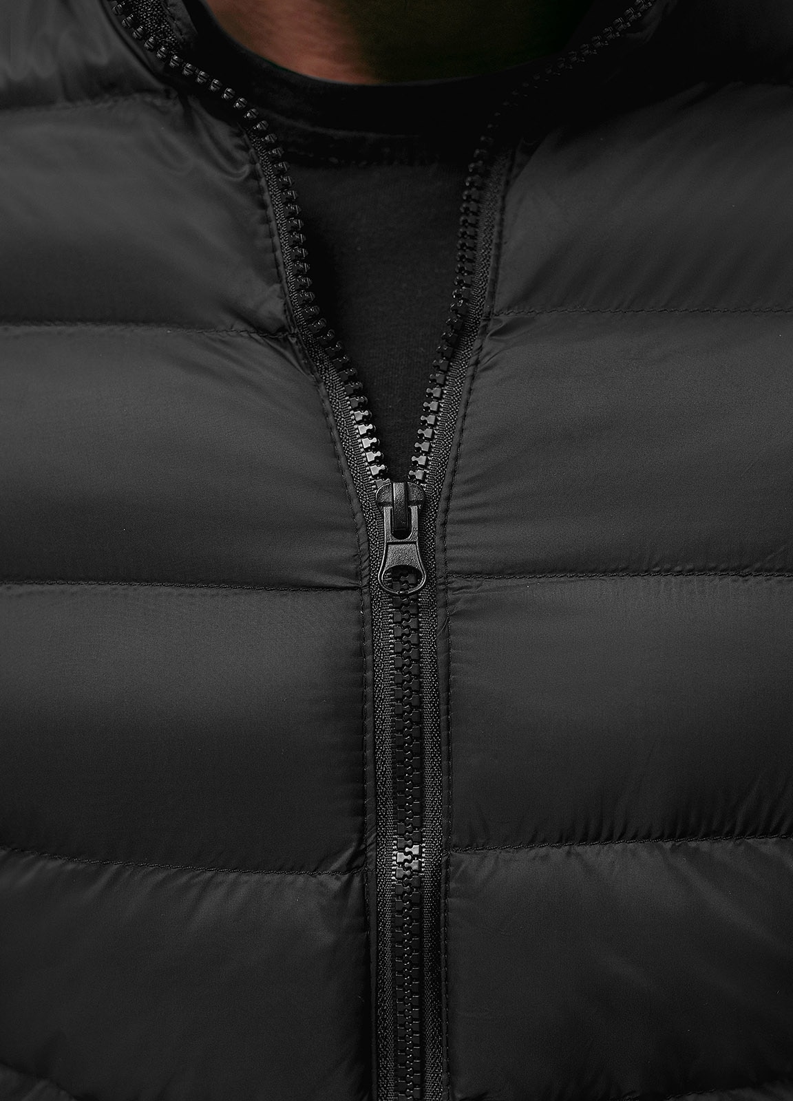 Jacheta de primavara barbati neagra OZONEE JB/JP1111Z L - eMAG.ro