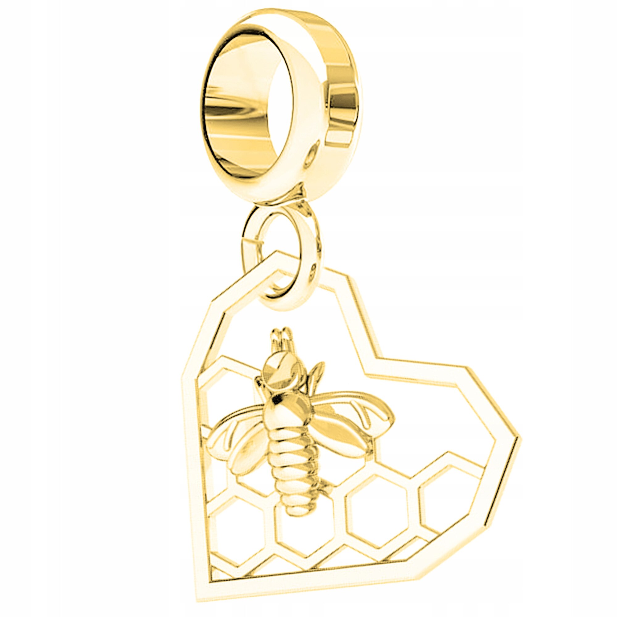 Pandantiv Charms, Larezo, Dragoste, Albina, Inima, Auriu, Argint, 1 ...