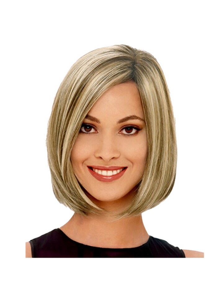 Peruca dama, Bob, Sintetica, Blond - eMAG.ro