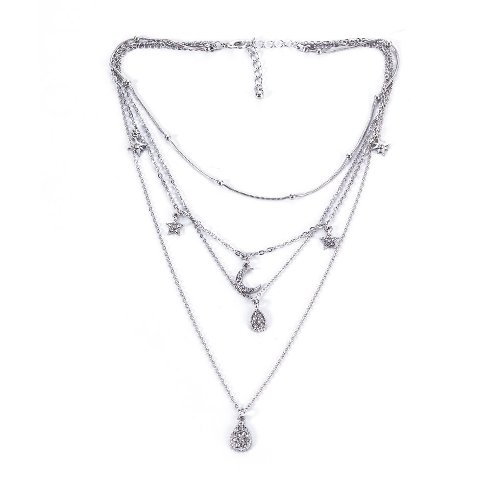 Lantisor Moon Tears, Visages, Argintiu, Aliaj Metalic - eMAG.ro