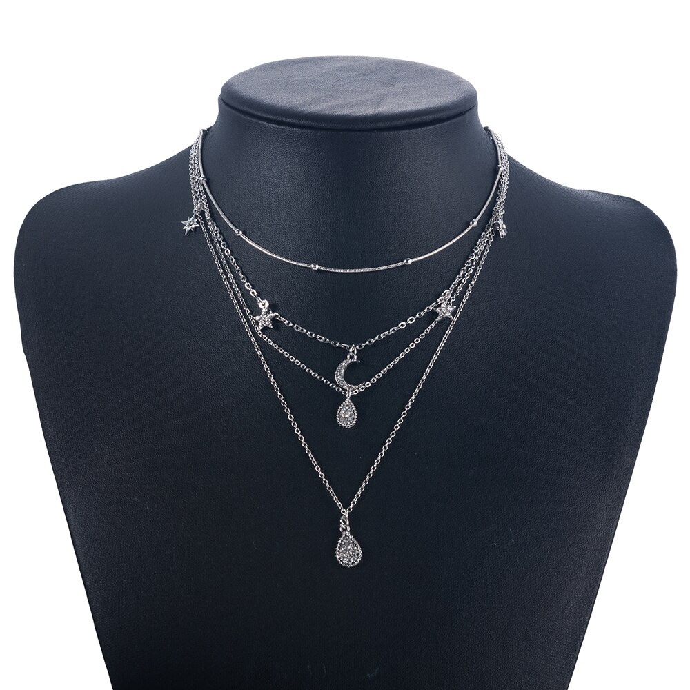 Lantisor Moon Tears, Visages, Argintiu, Aliaj Metalic - eMAG.ro