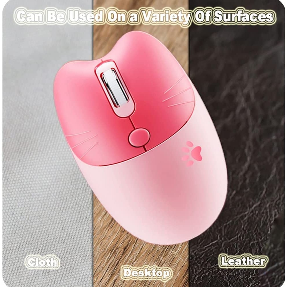 Mouse fara fir, 2.4 GHz, 3 DPI, Silentios, Mouse Kawaii, Potrivit ...