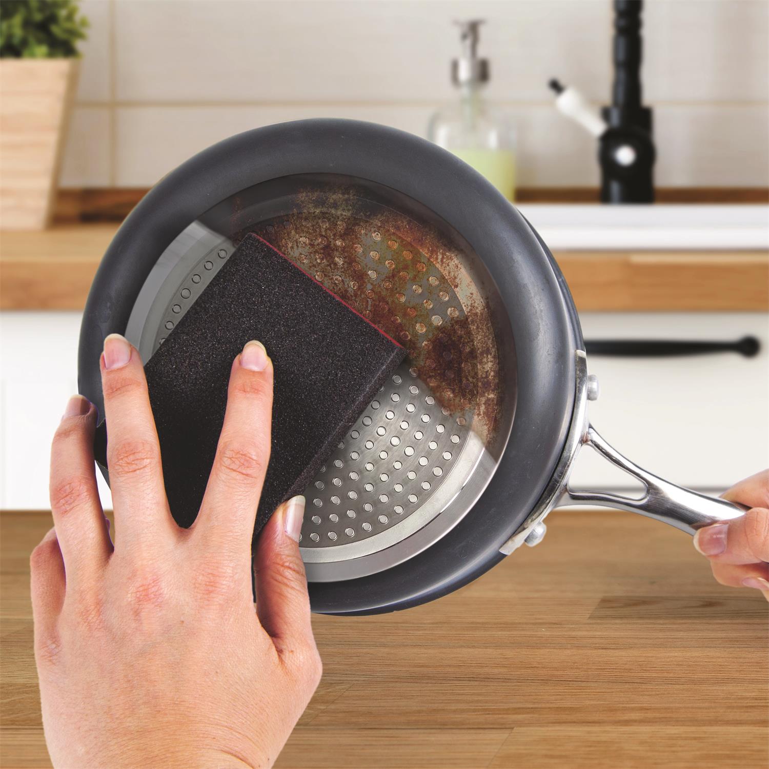 Burete special pentru curatarea suprafetelor din inox-2buc - eMAG.ro