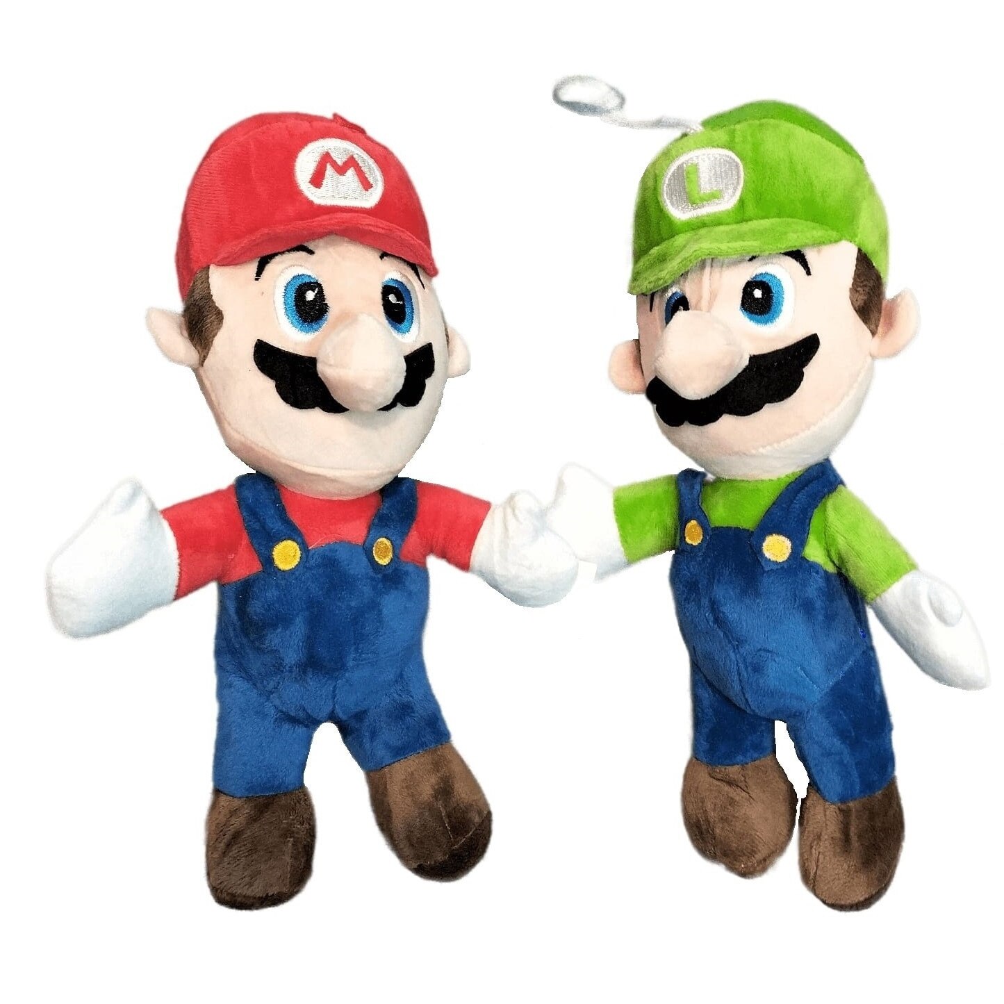 Set 2 Jucarii de Plus, Super Mario si Luigi, 30 cm cu Melodie si Snur ...