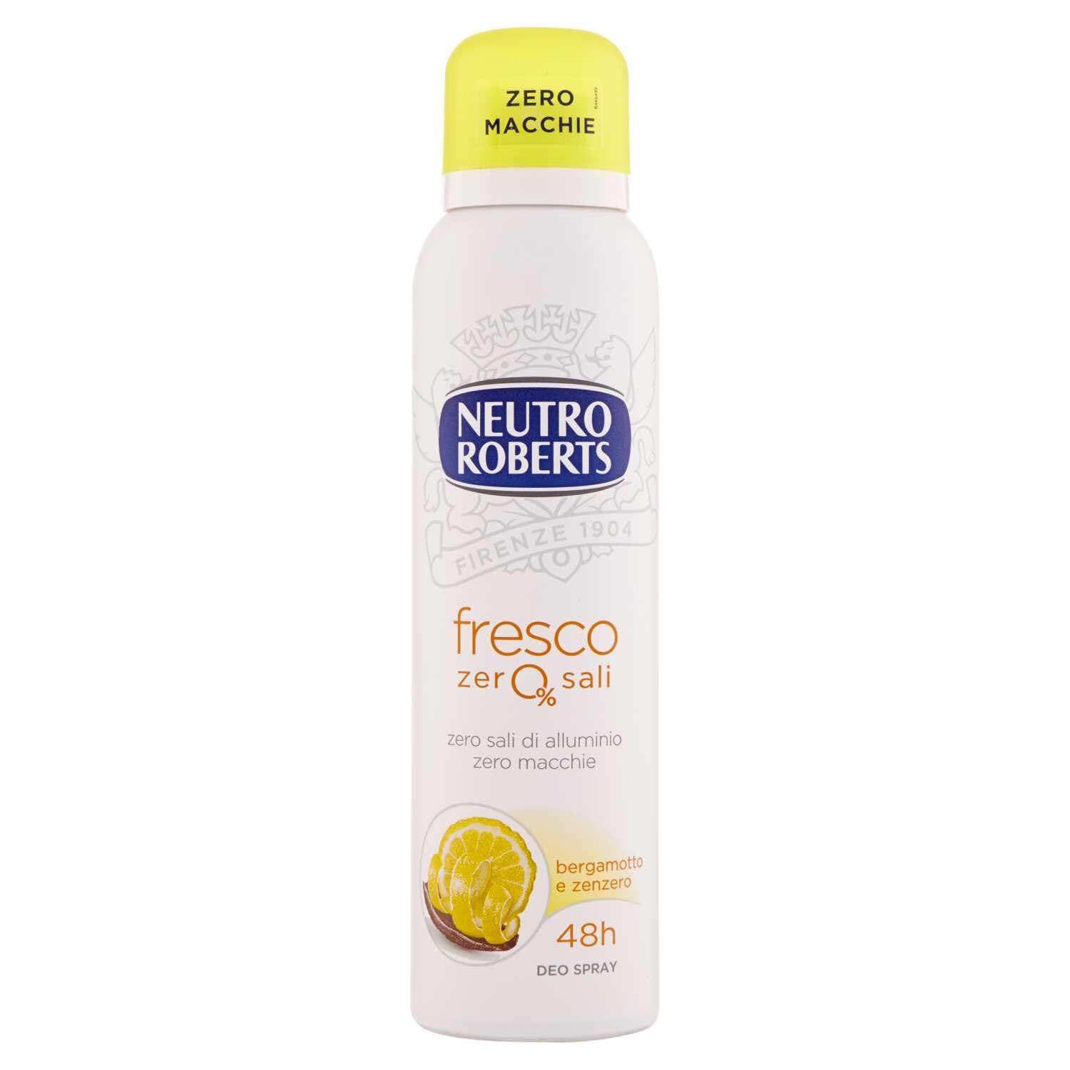 Deodorant spray Neutro Roberts 0% saruri, Bergamota&Lamaie, 150 ml ...