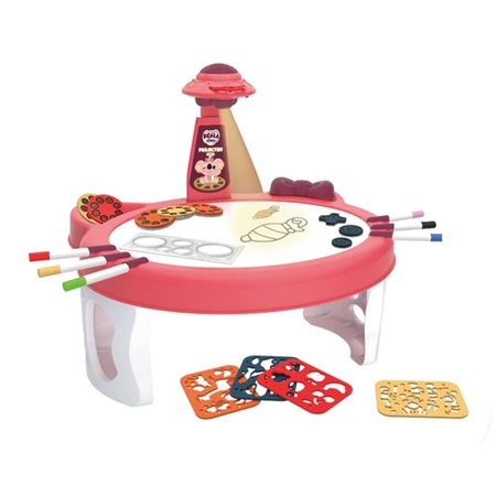 Masuta educationala cu proiector Koala Diary, rosu, Toyska® - eMAG.ro