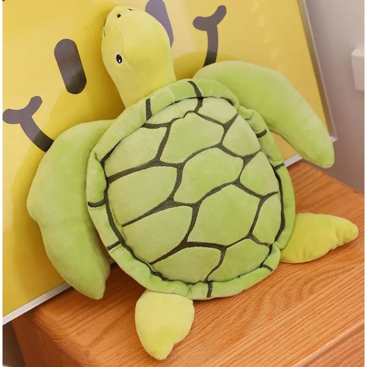 Broasca testoasa de plus, verde, Syamag, 44 cm - eMAG.ro