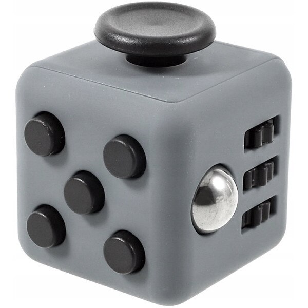 Антистрес куб Volan, 3.3x3.3cm, Сиво/Черно - eMAG.bg