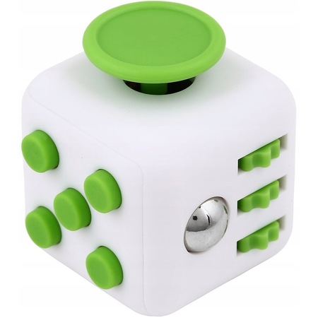 Cub antistres Volan, 3.3x3.3cm, Alb/Verde - eMAG.ro